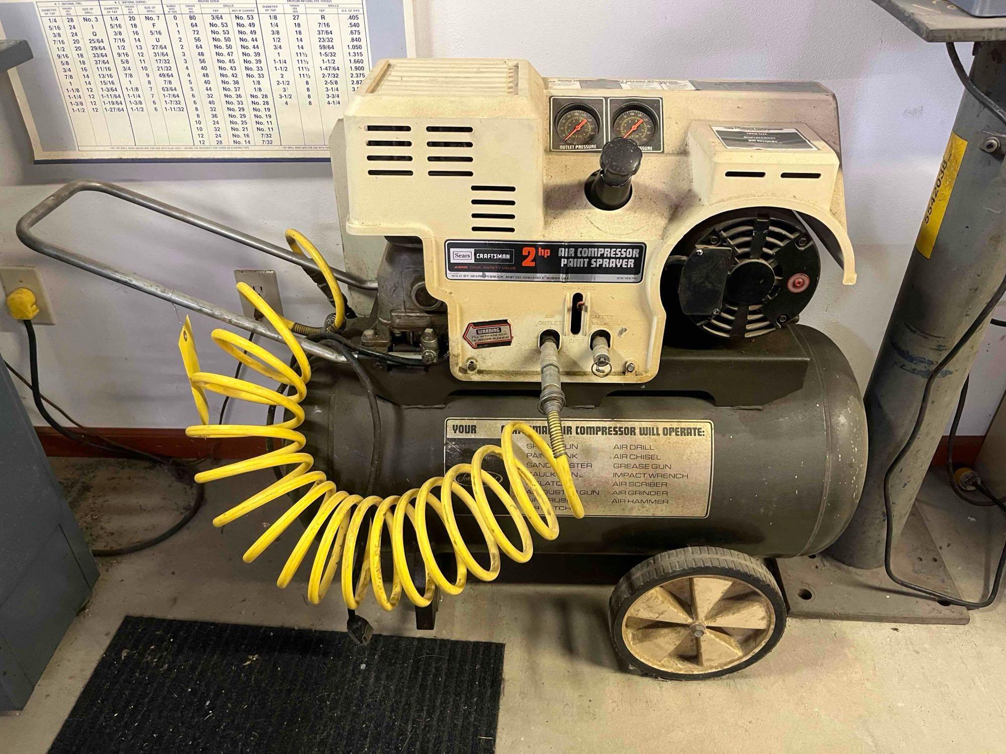 Craftsman 2hp air compressor store