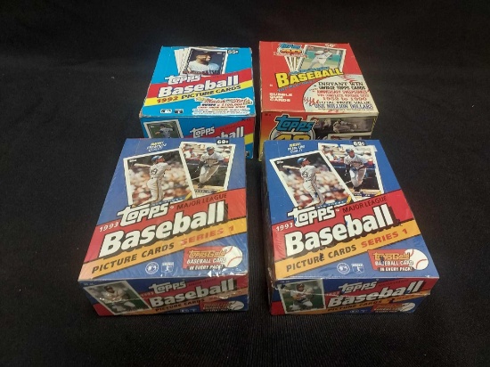 Topps Baseball Wax Pack Sets - 1990, 1992, 1993 | Online Auctions