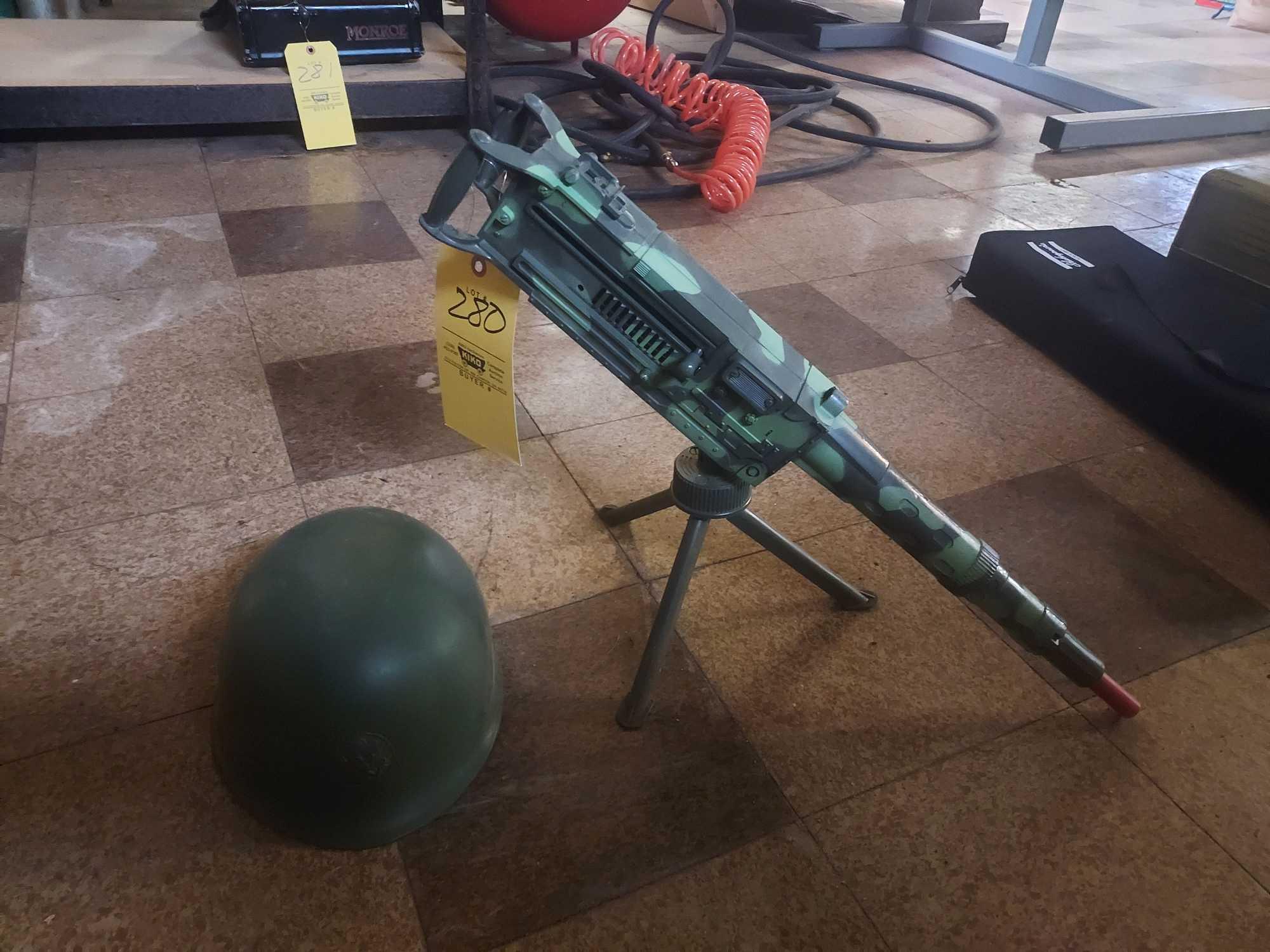 Plastic Mounted Turret Toy w/ Helmet | Proxibid