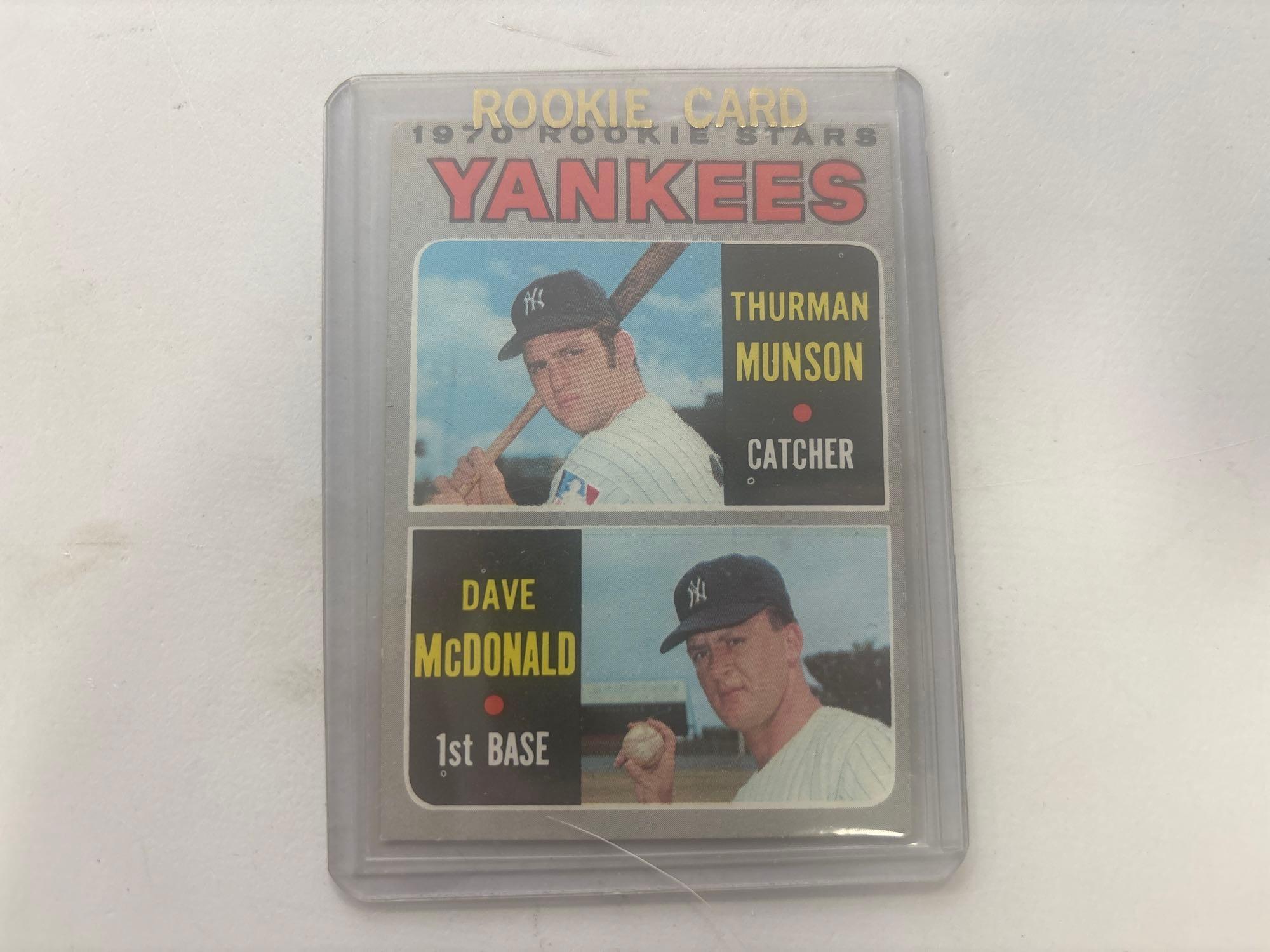 1970 Yankees Rookie Stars Thurman Munson and Dave | Proxibid
