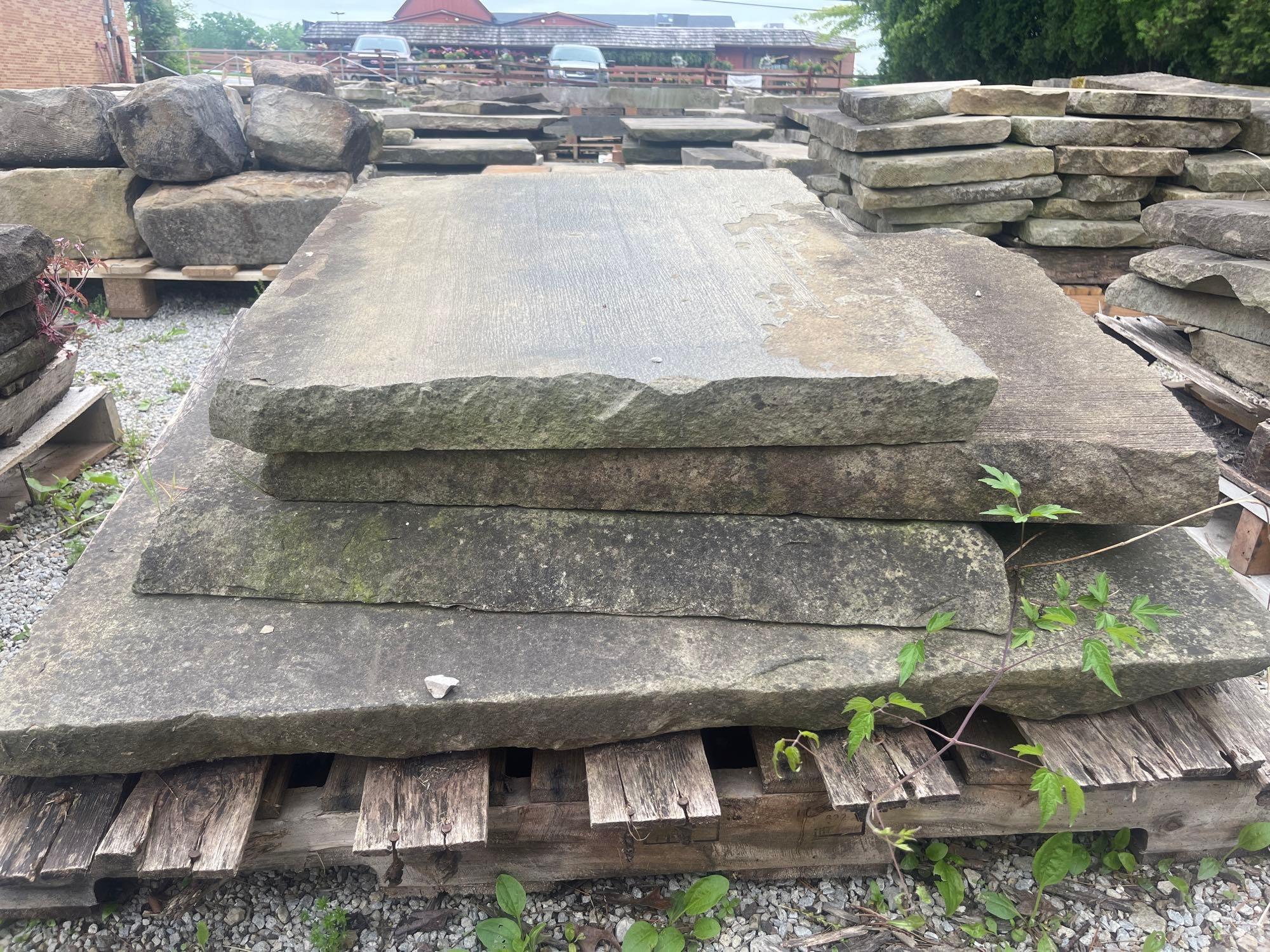 (4) Sandstone Landscaping Slabs | Proxibid