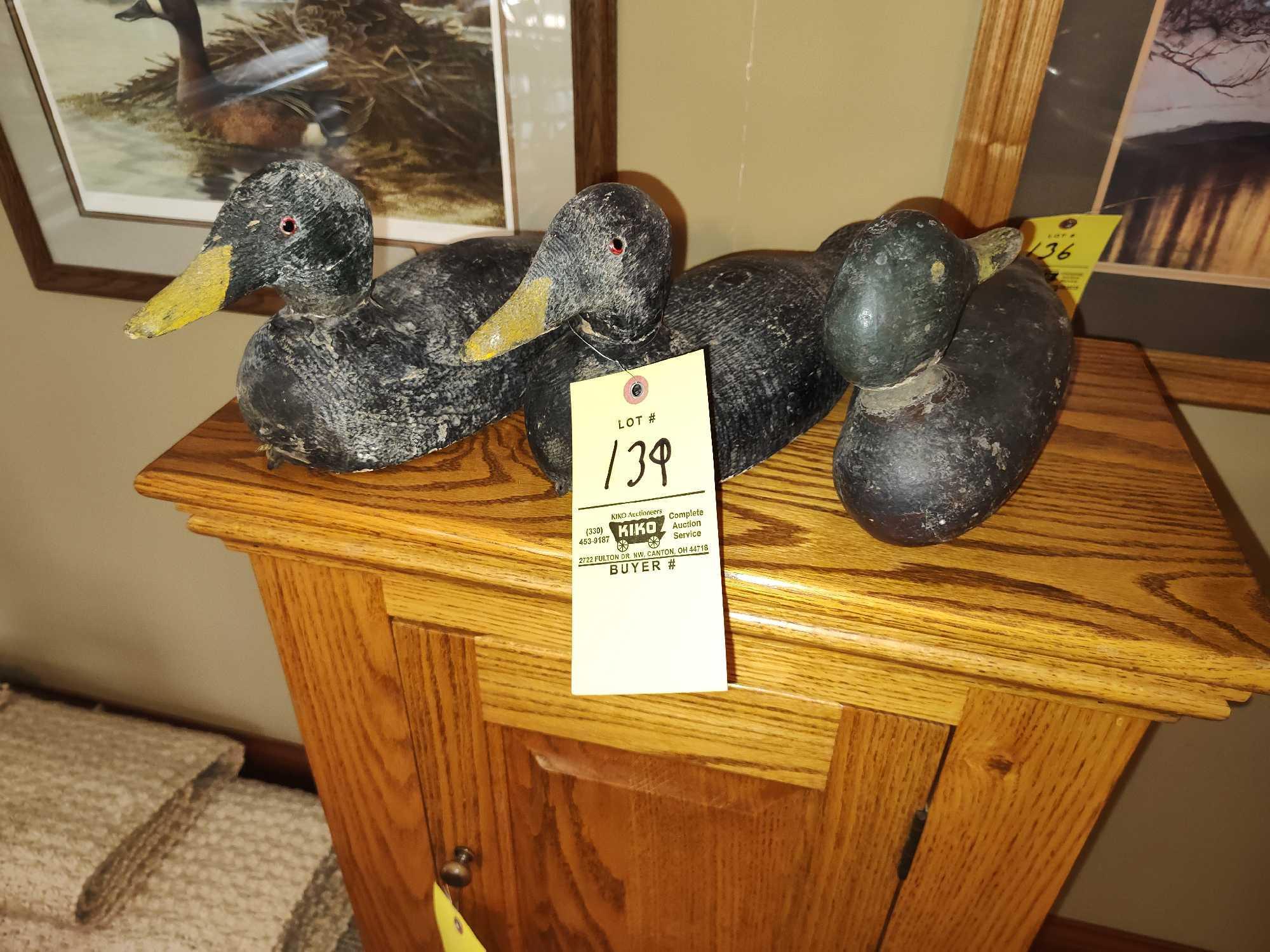 3 Early Duck Decoys | Proxibid