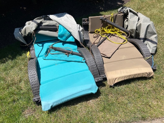 (2) Outdoor EZ Hang Chairs | Online Auctions | Proxibid