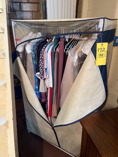 clothing storage with womens dresses and skirts | Estate & Personal ...