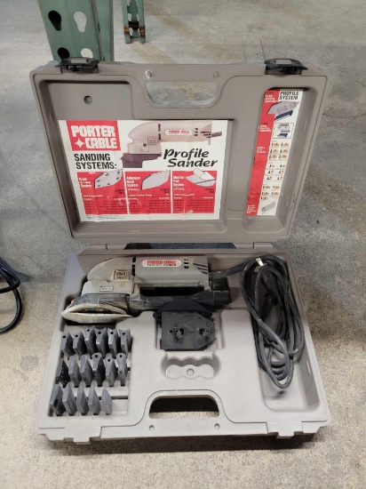 Porter Cable profile sander with case | Online Auctions | Proxibid