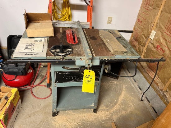 10" Delta Motorized Table Saw | Online Auctions | Proxibid