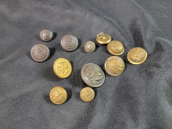 Civil War US Army Officers Buttons Marine Buttons Different Eras ...
