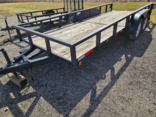 7 x 18 landscape trailer, new axles | Online Auctions | Proxibid