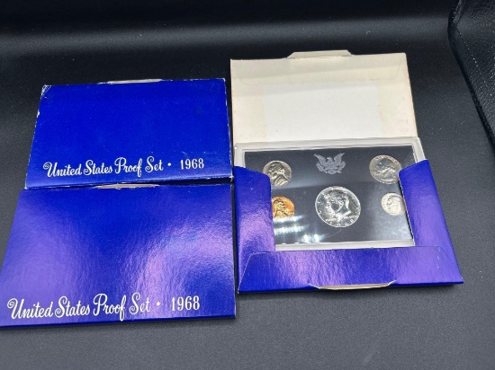 (3) 1968 proof sets - one sum | Coins & Currency Coins US Coins | Online Auctions | Proxibid