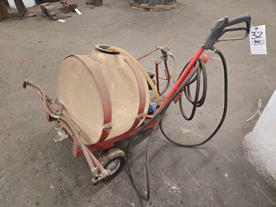 25 gal 2hp pull type sprayer with wand | Online Auctions | Proxibid