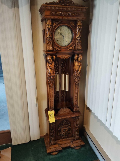 Awesome Carved Grandfather Clock Black Forest Style | Online Auctions ...