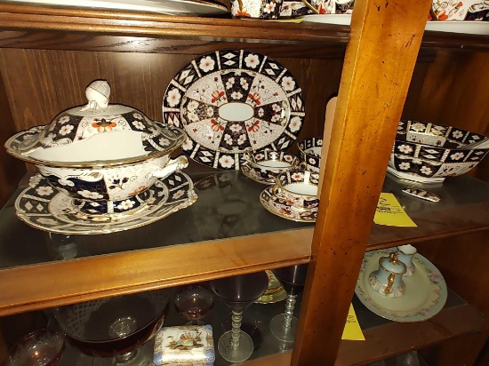 2nd Shelf, Derby China Some Damage See Photos | Online Auctions | Proxibid