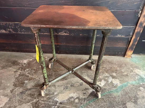 Early 1900s Turtle Table (Printers Layout Table) on Casters | Art ...