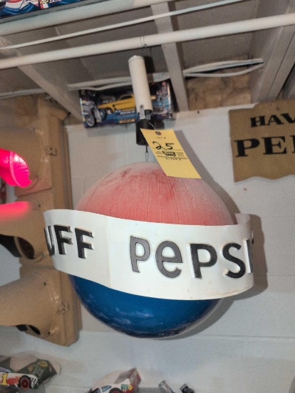 Vintage Pepsi rotating store display globe, "Pepsi Stuff" | Online ...