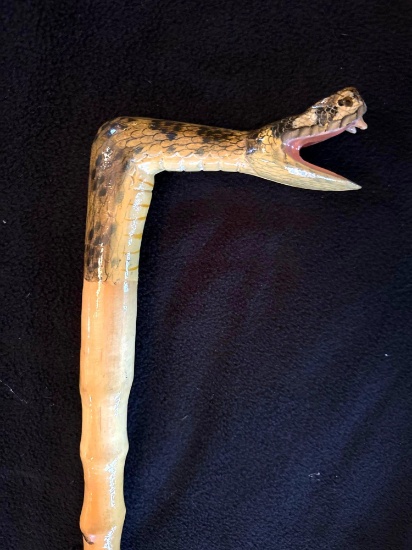 snake head handle cane | Online Auctions | Proxibid