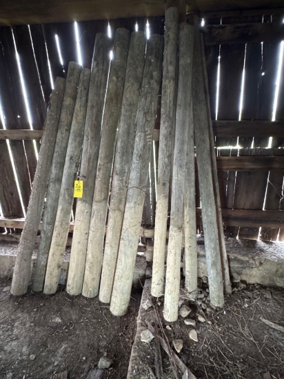 12 Assorted Treated Fence Post | Online Auctions | Proxibid