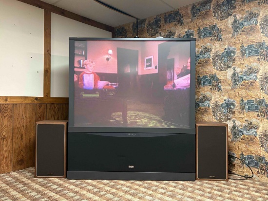 RCA 60" Projection TV With DVD Player and Extra Speakers | Online ...