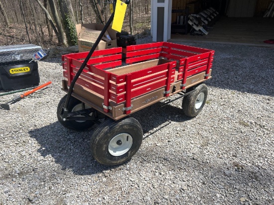 Speedway red big wheel wagon | Online Auctions | Proxibid