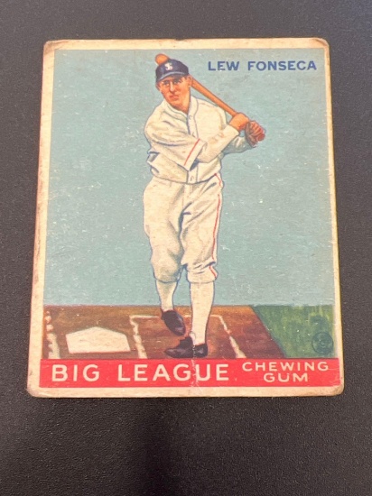 1933 Goudey Big League Lew Fonseca # 43 Baseball Card | Online Auctions ...