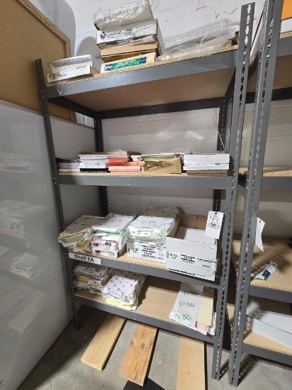 Adjustable Shelf w/ Assorted Paper & Label Inventory | Online Auctions ...