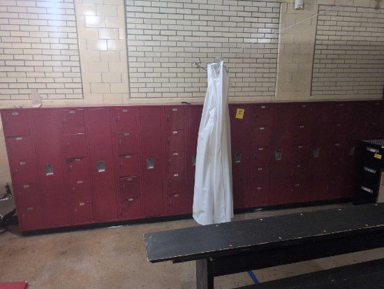 Large locker unit, 18 sections 18ft total, room 2105 | Industrial ...