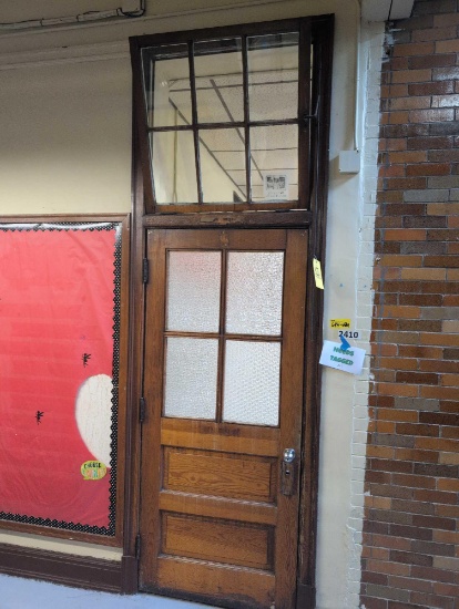Early classroom door and Transom window set, room 2410 | Online ...