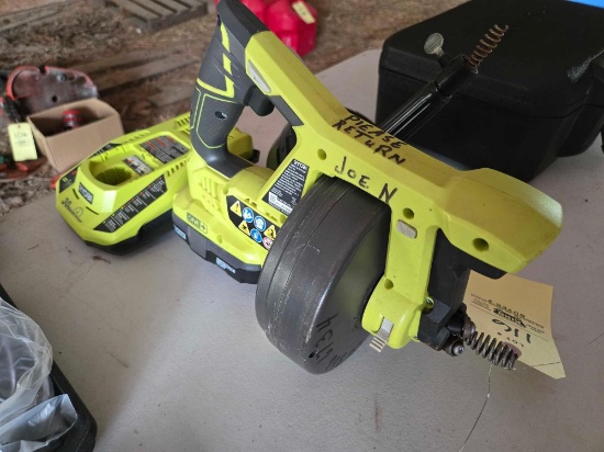 Ryobi cordless drain snake | Online Auctions | Proxibid