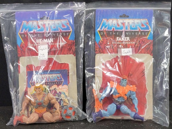 1981 MOTU HE-MAN Faker Complete Action Figures w Cards | Art, Antiques ...
