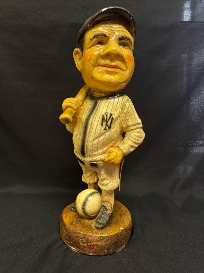 Babe Ruth 1972 Kimro 22 inch Ceramic Statue | Online Auctions | Proxibid