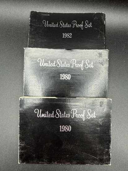 1980 & 1982 Proof Sets bid x 3 | Online Auctions | Proxibid