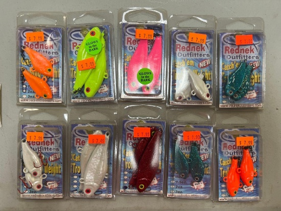 (10) Redneck Outfitters Trolling Weight Lures | Online Auctions | Proxibid