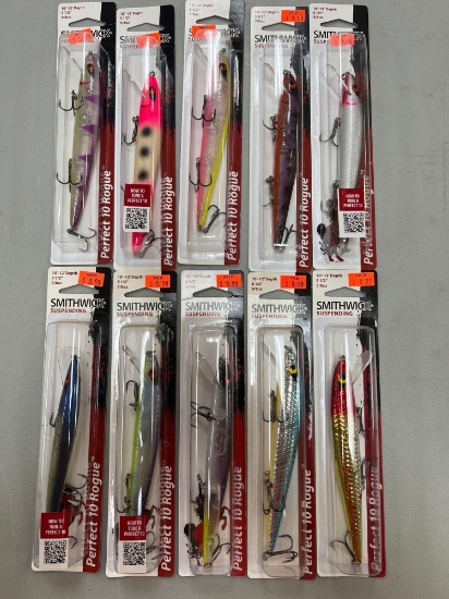 (10) Smithwick Suspending Perfect 10 Rogue Lures | Online Auctions ...