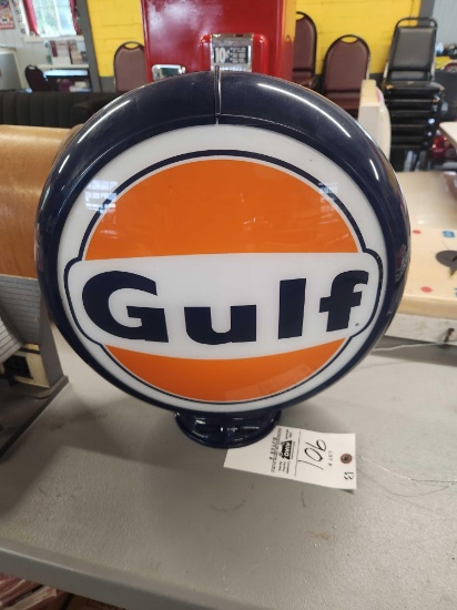 Reproduction Gulf Gas Pump Globe Toppers | Art, Antiques & Collectibles ...