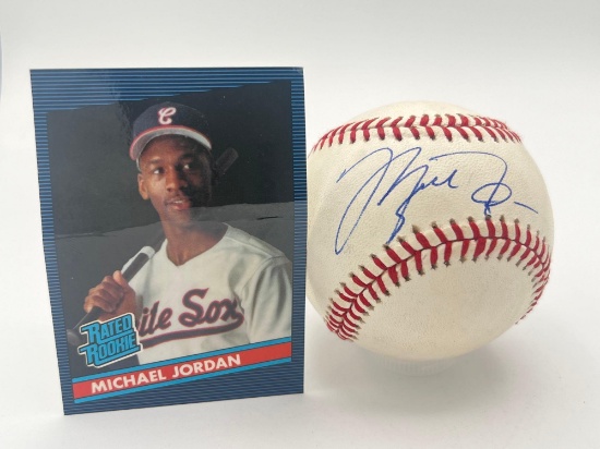 Michael Jordan Autograph on Official MLB American League Baseball | Art ...