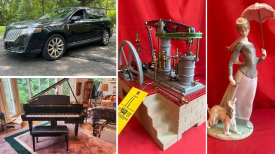 Kiko Auctioneers Auction Catalog - Lincoln MKY, Piano, Steam Engine ...