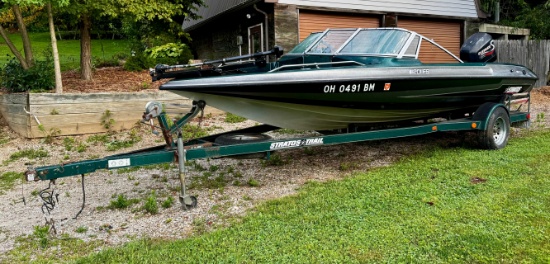 1995 Stratos 201 FS Bass/Fishing Boat with 2000 Evinrude 150HP Motor w ...