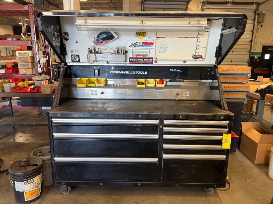 Cornwell Rolling Tool Chest and Powered Work Station | Online Auctions ...
