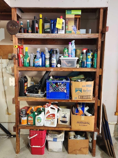 Contents of Shelf - Weed B Gon, Home Defense, Bird House Feeder, Bar ...