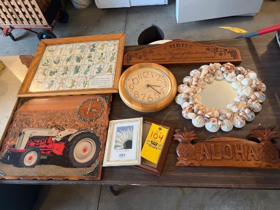 Ford Tractor Clock, Sea Shell Mirror, Picture Frames | Art, Antiques ...