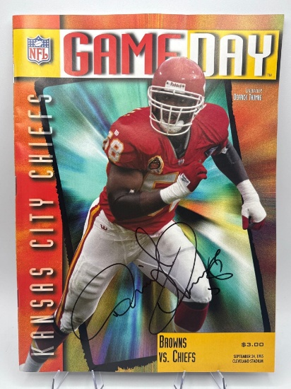 Derrick Thomas Autograph on Kansas City Game Day Magazine | Art ...