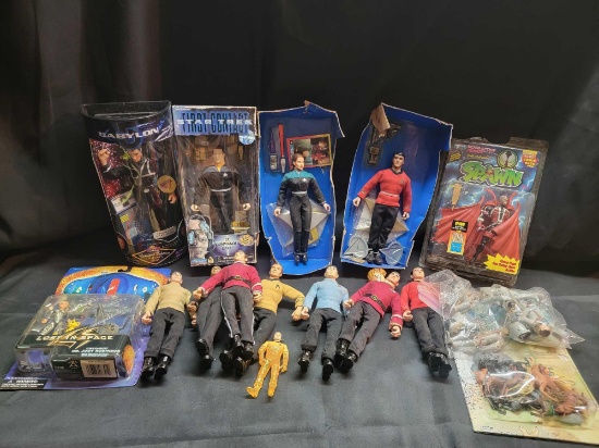 Star Trek Figures plus Some misc Spawn Lost in Space | Online Auctions ...