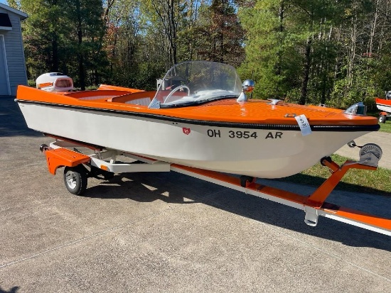 1960 Elgin Runabout Boat | Online Auctions | Proxibid