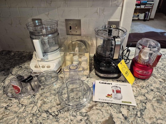3 Food Processors - Hamilton Beach, Cusinart, & Kitchen Aid | Estate ...