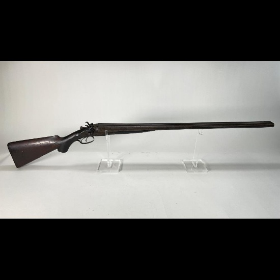 Antique - H.S. BROWN Model MACHINE GUN DAMASCUS - 12 Gauge Double ...