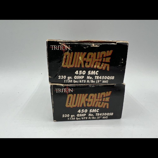 TRITON QUIK-SHOK 450 SMC Ammunition | Guns & Military Artifacts Ammo ...