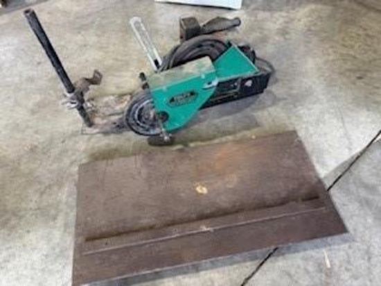 Foley Backlap Machine with Jack Stand and Reel Leveling Plate | Heavy ...