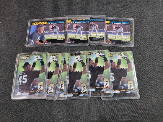 10 Michael Jordan UD Baseball RCs Rookie Cards | Online Auctions | Proxibid