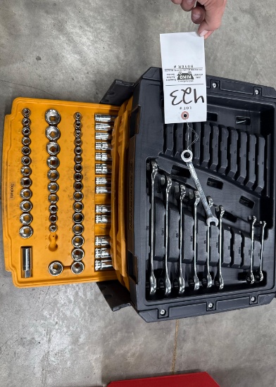 Gear wrench tool box loaded with assorted wrenches and sockets | Online ...