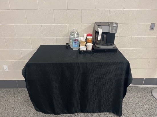 Stainless steel table, keurig | Online Auctions | Proxibid