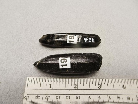 Two Cores - 2 3/4 in. - Obsidian - Indiana | Online Auctions | Proxibid